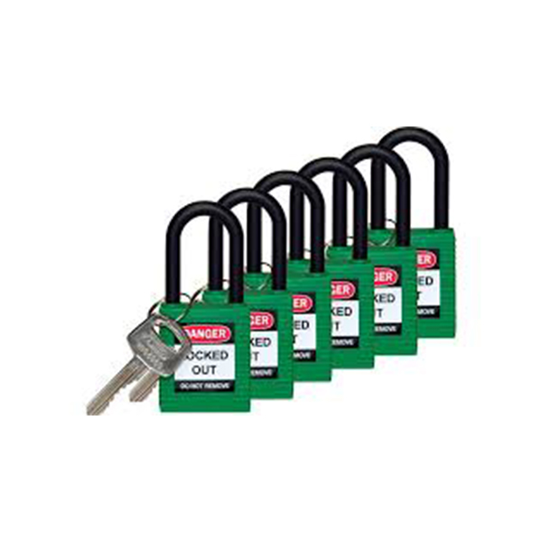 Cadeado Em Nylon Brady 813597 (verde) (cx. 6un) | Sintimex